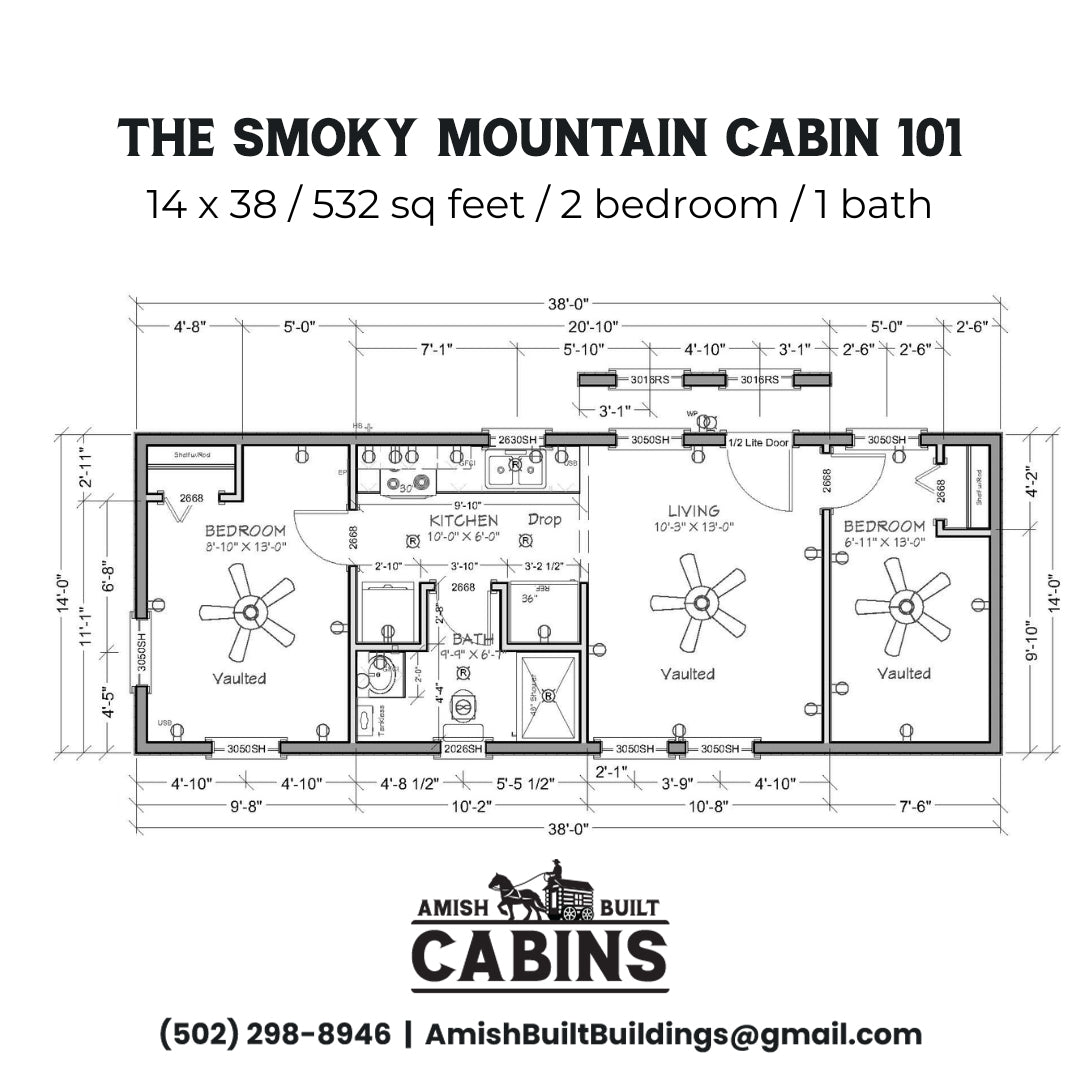 The Smoky Mountain Cabin Series (KENTUCKY PRICING) – Amish Built Cabins