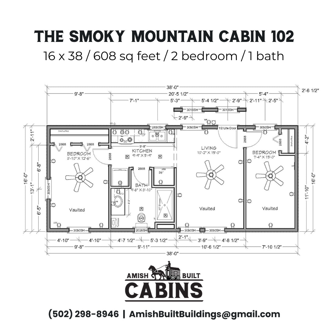 The Smoky Mountain Cabin Series (KENTUCKY PRICING) – Amish Built Cabins