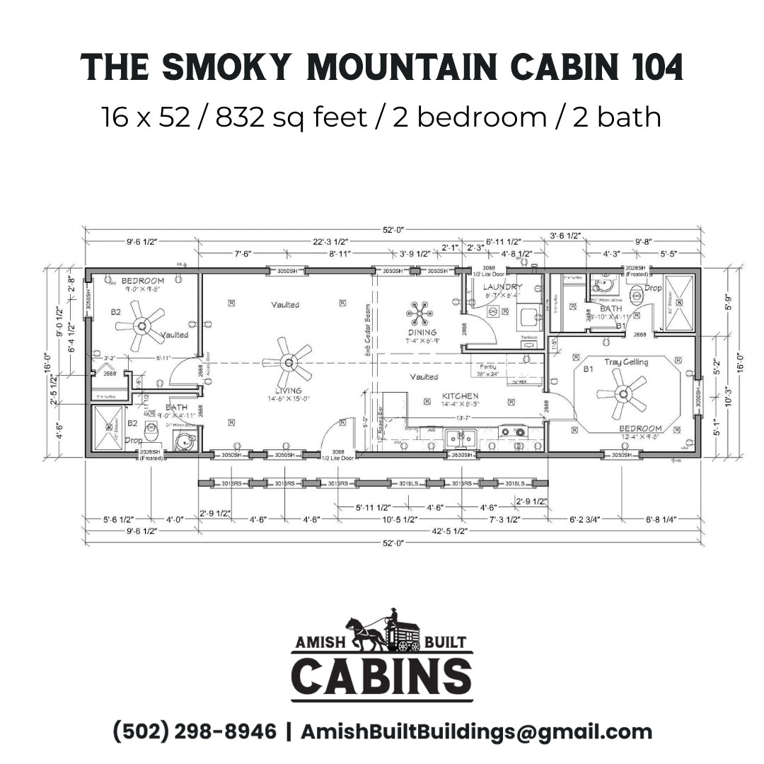The Smoky Mountain Cabin Series (KENTUCKY PRICING) – Amish Built Cabins