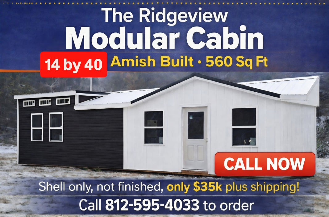 Amish-Built Modular Turnkey Cabins & Cabin Shells – Amish Built Cabins ...