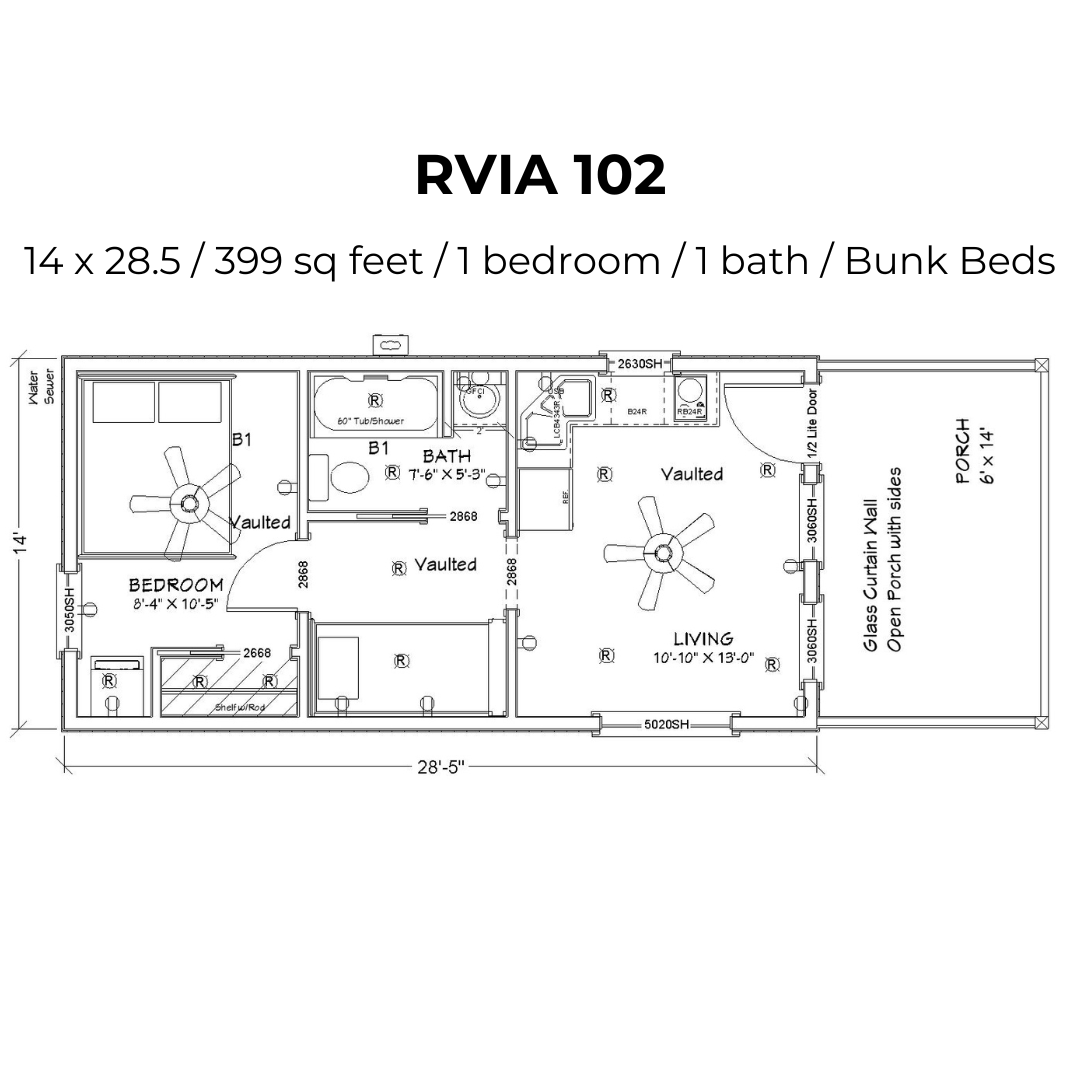 Modern RV Park Model Cottage (RVIA certified) (ALABAMA PRICING) – Amish ...