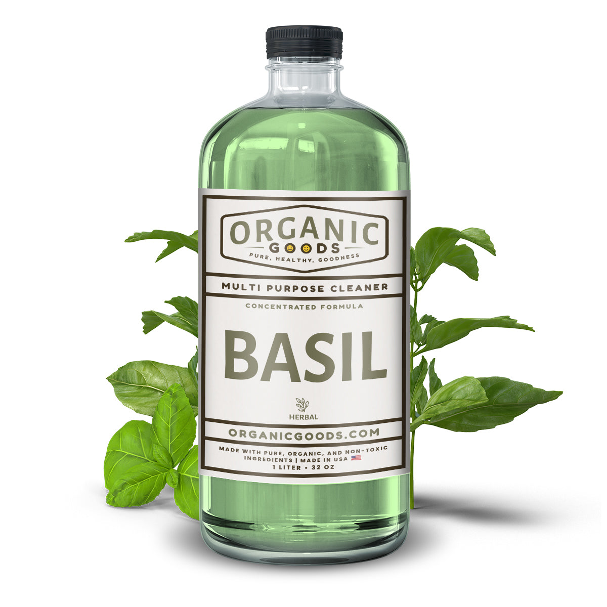 Organic Goods Concentrated Multi Purpose Cleaner - Basil Essential Oil ...