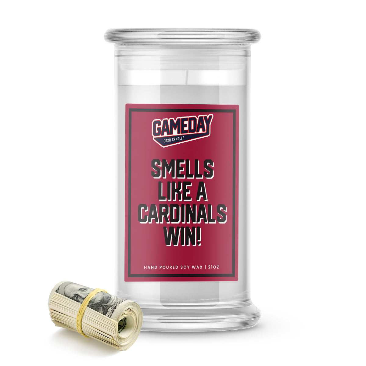 Arizona Cardinals Cash Candle – Amish Built Cabins