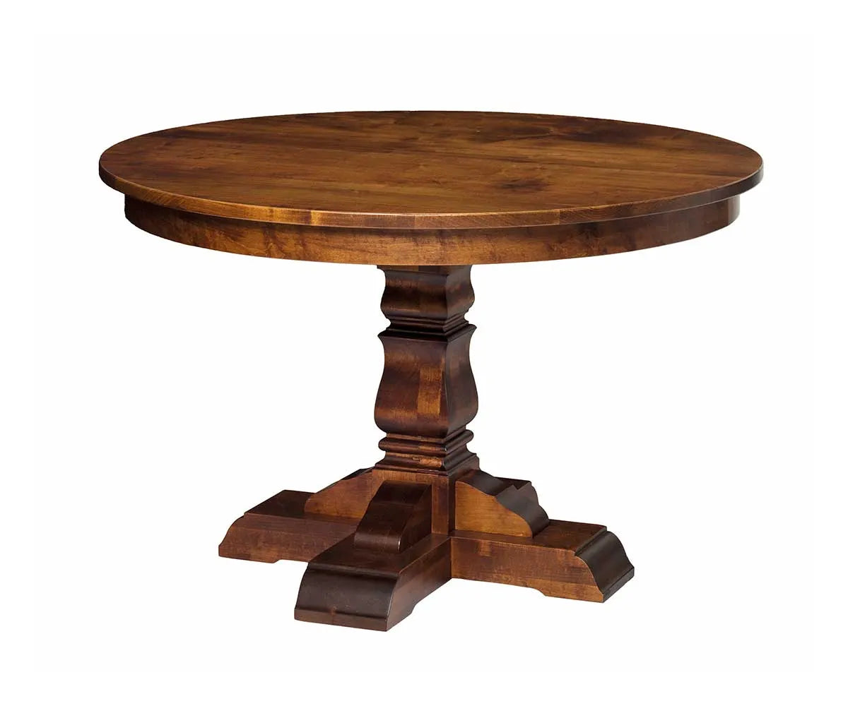 Amish Made Provincial Cottage Round Extension Table – Amish Built ...