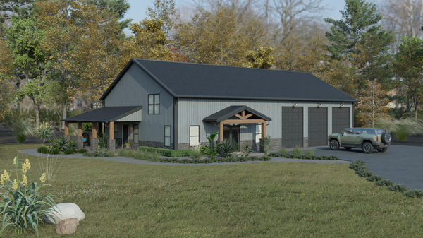 The Ridge & Rail Steel Barndo House Kit – Amish Built Cabins | Modular ...