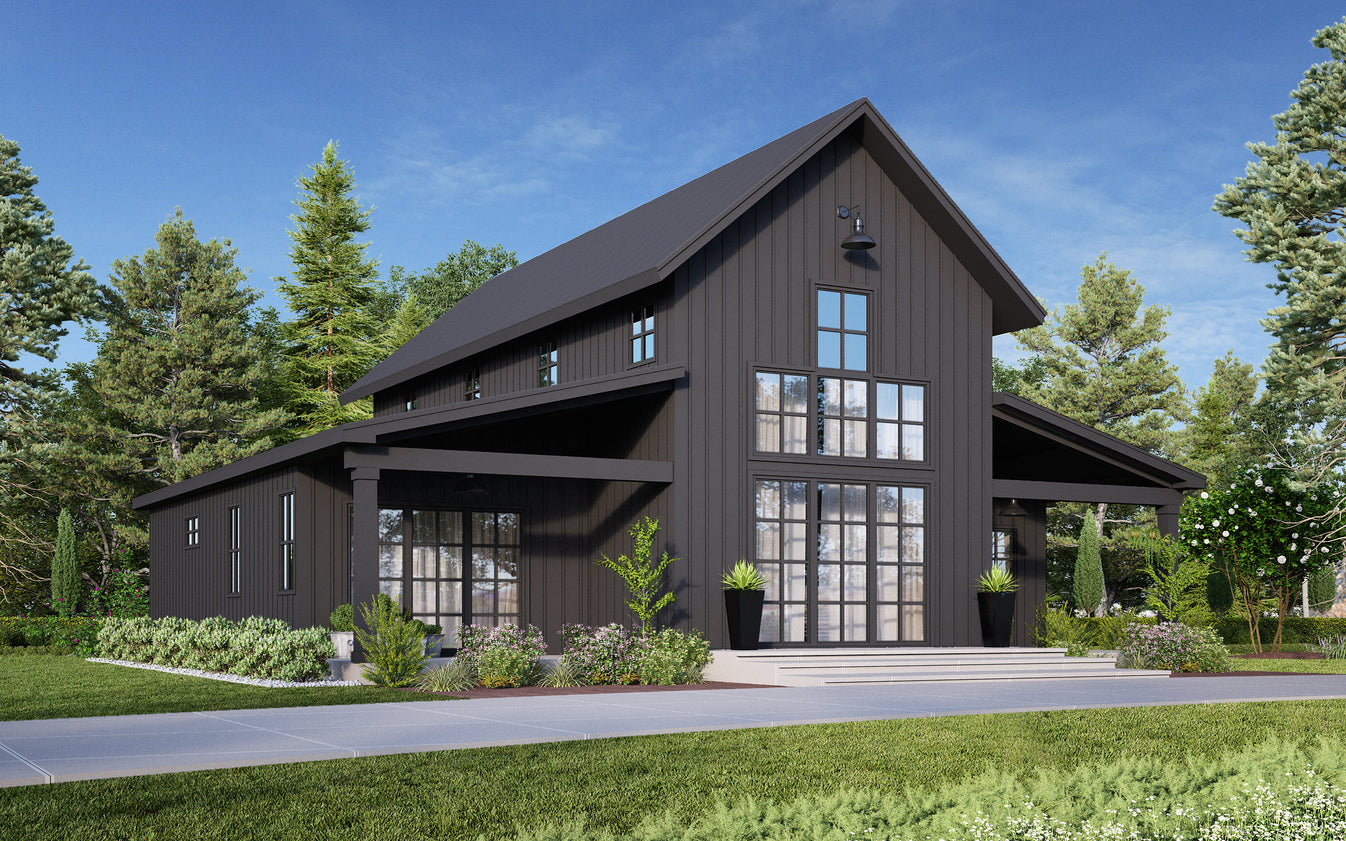 The Black Nest Steel Barndo House Kit – Amish Built Cabins | Modular ...