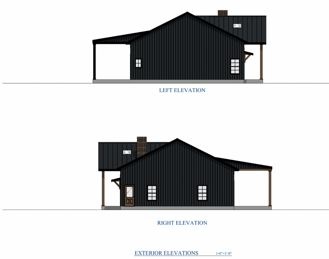 The Black Horse Rancher Steel Barndo House Kit – Amish Built Cabins ...