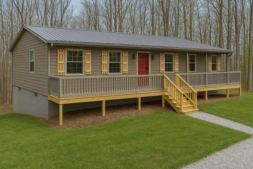 The Country Rancher Cabin (3 BED 2 BATH) – Amish Built Cabins