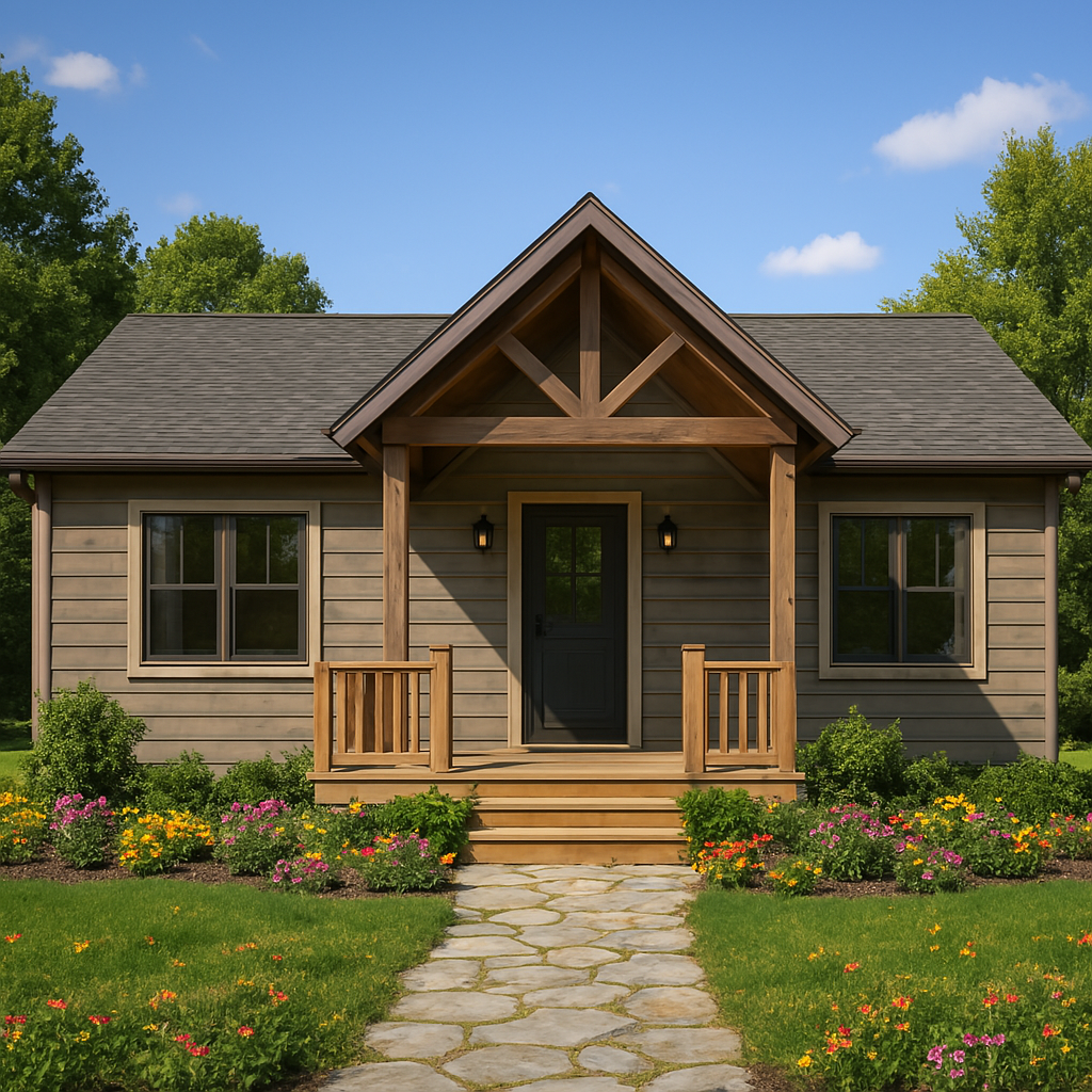 The Green Briar Log Home Plan - Log Home Kit – Amish Built Cabins