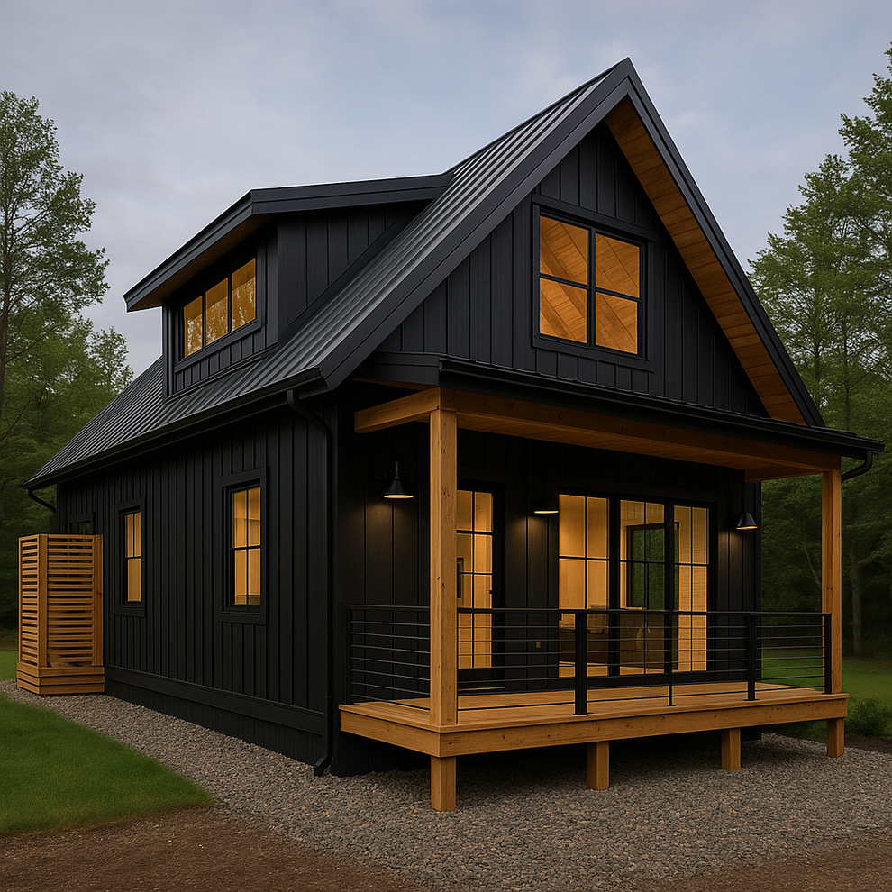 The Summer Haven Log Home Plan - Log Home Kit – Amish Built Cabins ...