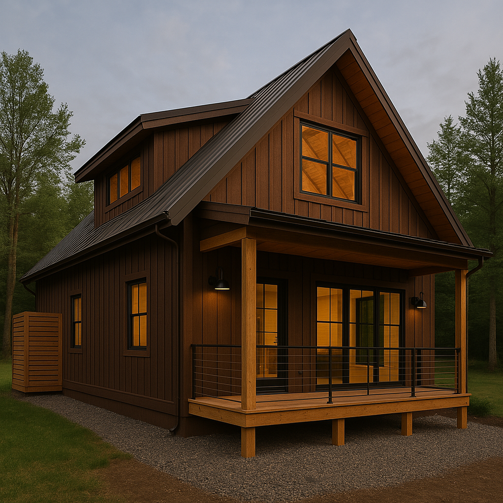 The Summer Haven Log Home Plan - Log Home Kit – Amish Built Cabins ...