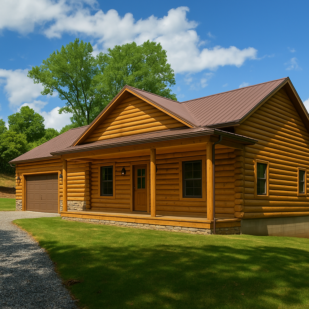 Red River Gorge Log Home Plan - Log Home Kit – Amish Built Cabins