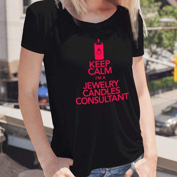 Hot Pink On Black Keep Calm Short-Sleeve Shirt - Jewelry Clothing ...