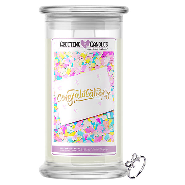 Congratulations! Jewelry Greeting Candles – Amish Built Cabins