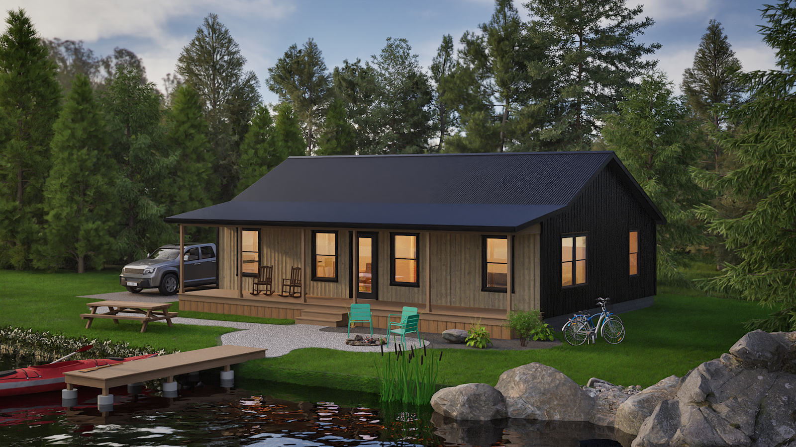 PRE-BUILT MODULAR CABINS (Scroll Down To See Homes) – Amish Built Cabins