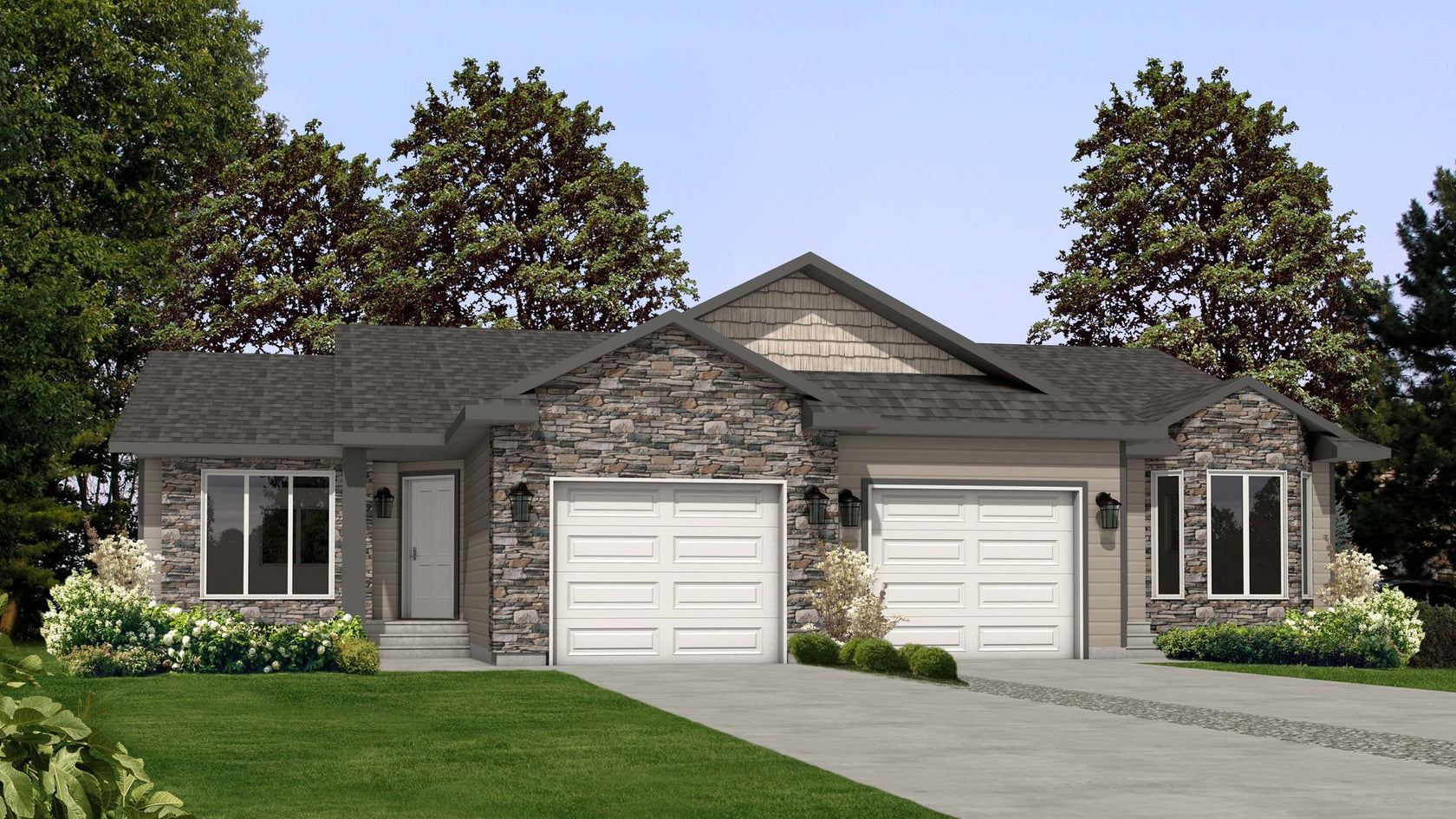 Alpine Glen Duplex House Kit - Home Kit – Amish Built Cabins | Modular ...