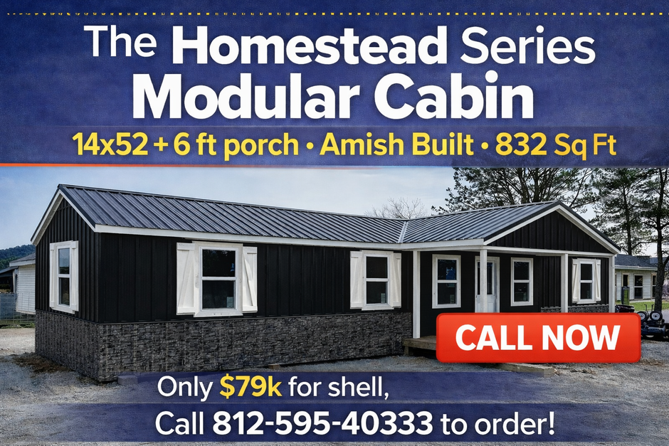 Amish-Built Modular Turnkey Cabins & Cabin Shells – Amish Built Cabins ...