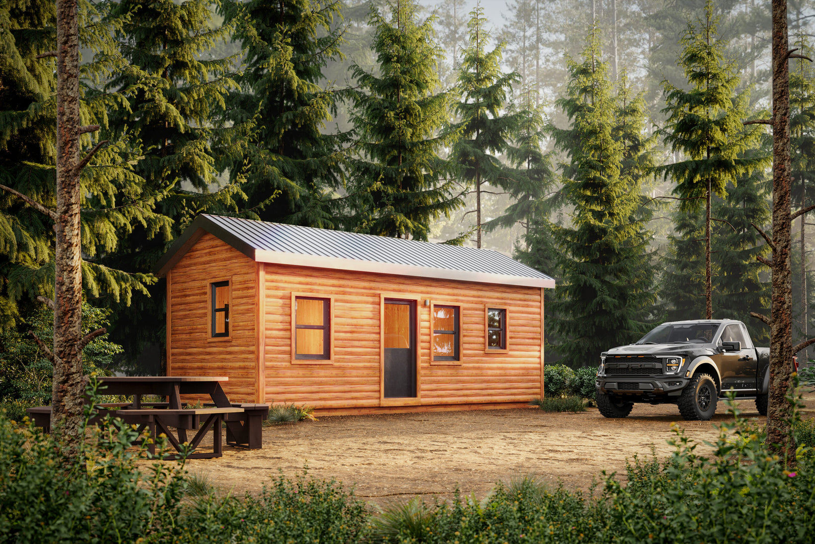Baby Bertha RV Park Model – Amish Built Cabins