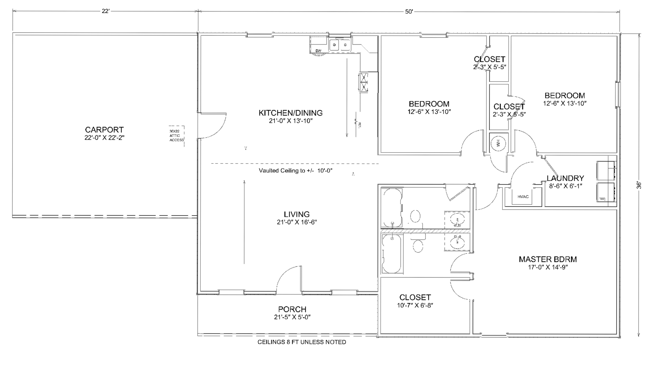 The Black Swan Affordable House Kit with Carport – Amish Built Cabins