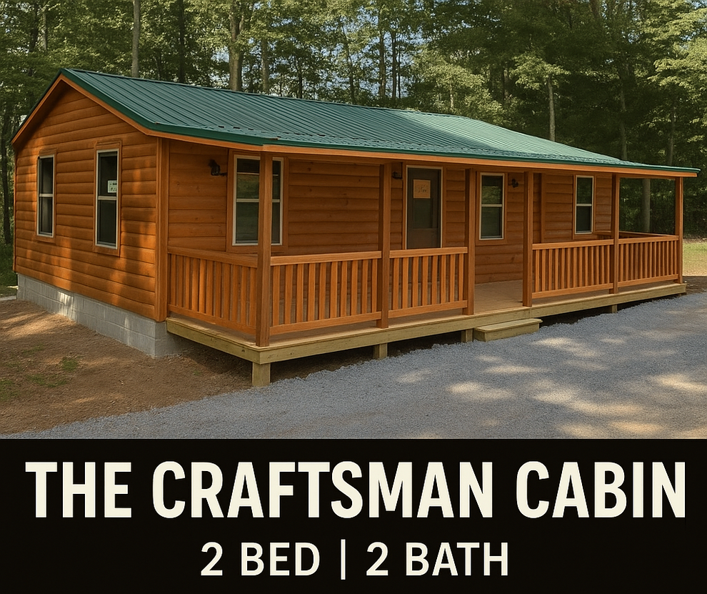 The Craftsman Cabin (2 bed 2 bath, 2 bed 1 bath or 1 bed 1 bath option ...