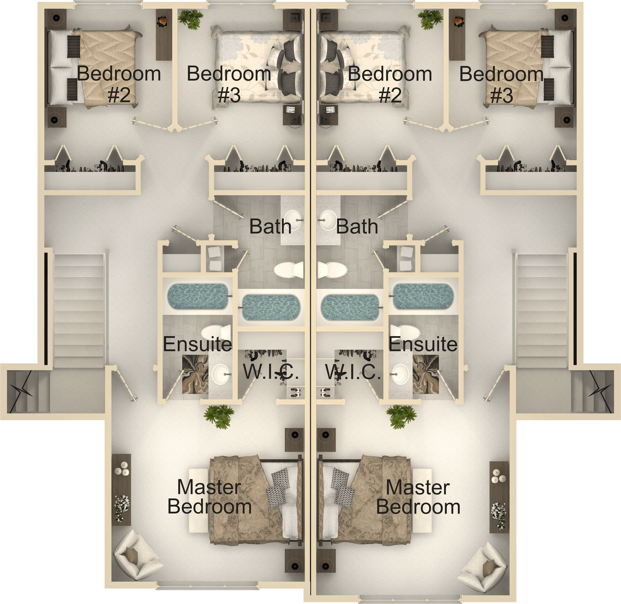 Dual Bliss Duplex House Kit - Duplex Home Kit – Amish Built Cabins ...