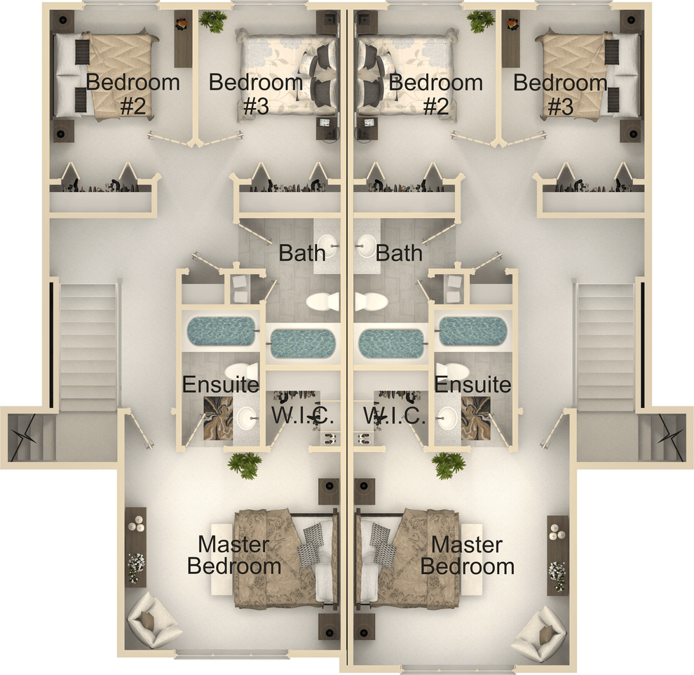 Dual Bliss Duplex House Kit - Duplex Home Kit – Amish Built Cabins