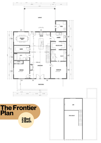 The Frontier Barndominium House Kit – Amish Built Cabins