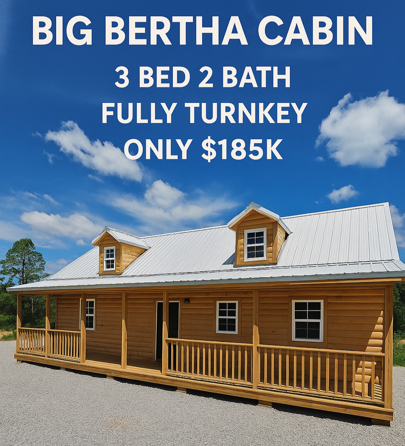 FLOOR PLAN #201 - 3 BED 2 BATH - BIG BERTHA 3.0 – Amish Built Cabins