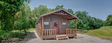 Little Debbie Cabin (1 bed 1 bath) – Amish Built Cabins | Amish Made ...
