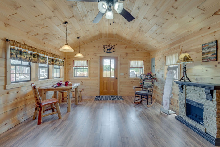 Little Debbie Cabin (1 bed 1 bath) – Amish Built Cabins | Amish Made ...