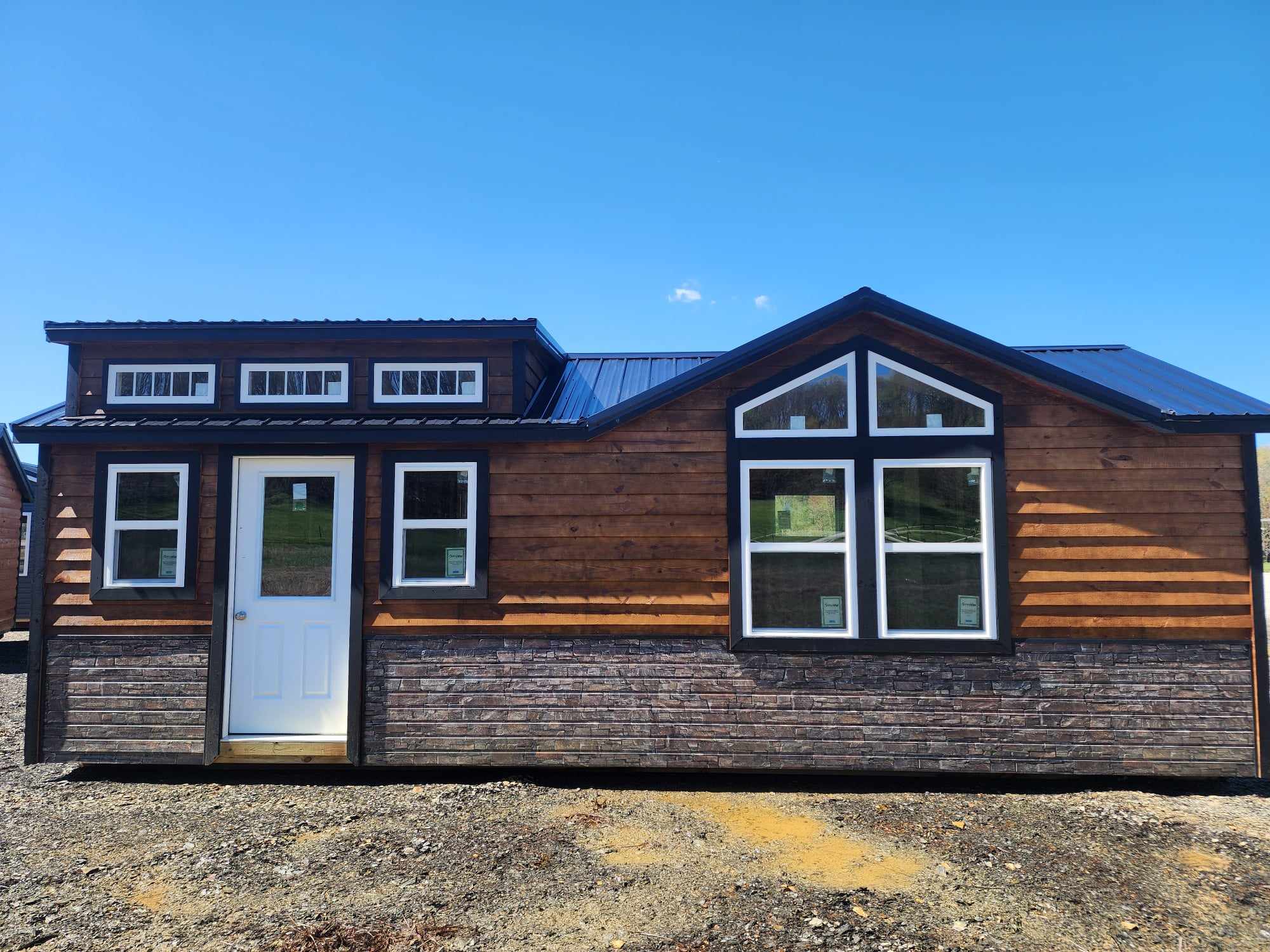 Driftwood Modern Cabin (14 by 36) – Amish Built Cabins