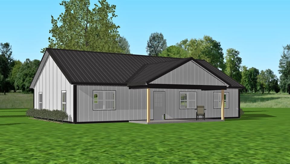 The Prairie Metal House Kit – Amish Built Cabins | Modular Cabins ...