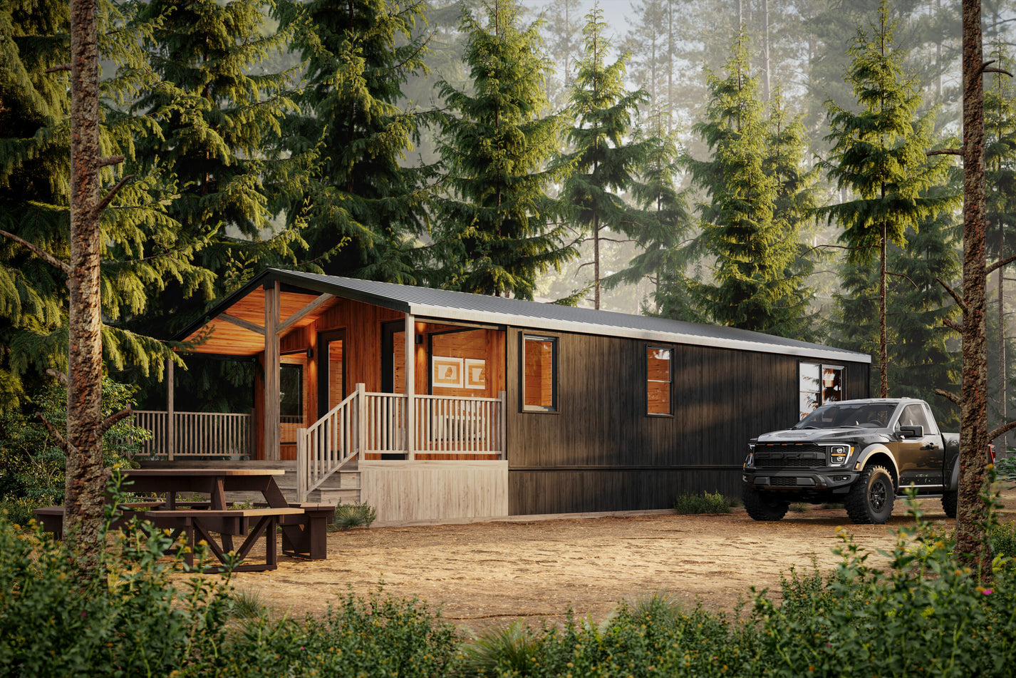 Prefab Modular Duplex (Great for rentals!) – Amish Built Cabins ...