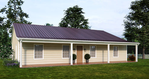 The Countryside Ranch Affordable House Kit – Amish Built Cabins