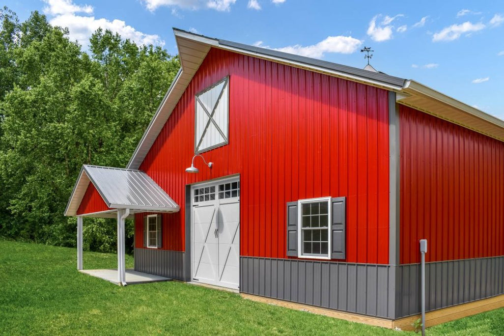 The Red Barn - 40 x 48 x 12 – Amish Built Cabins | Modular Cabins ...