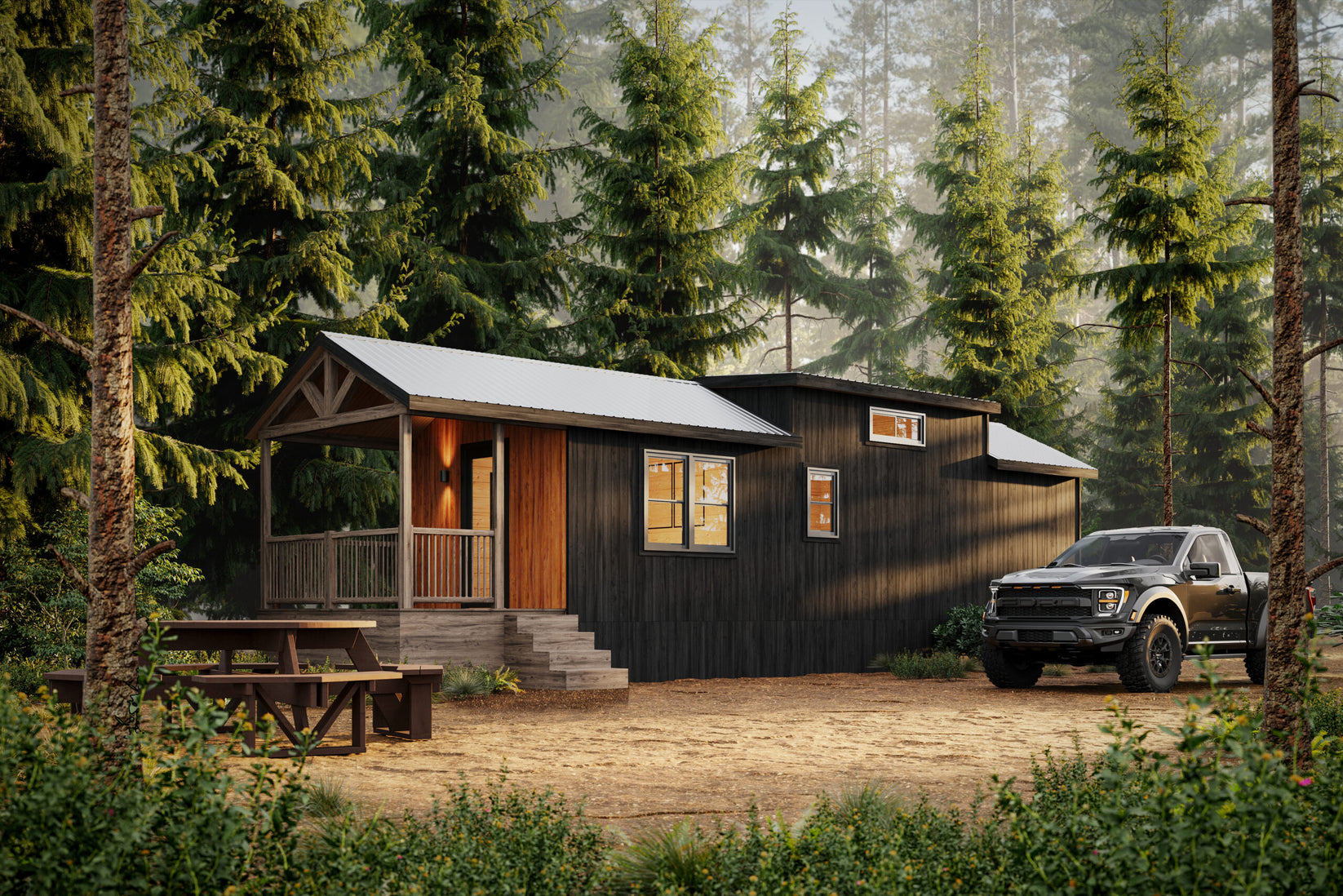 The Bearington RV Park Model (NEW!) – Amish Built Cabins
