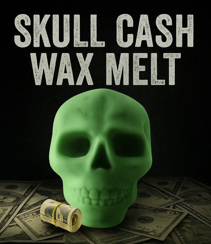 Giant Skull Shaped Cash Wax Melt – Amish Built Cabins
