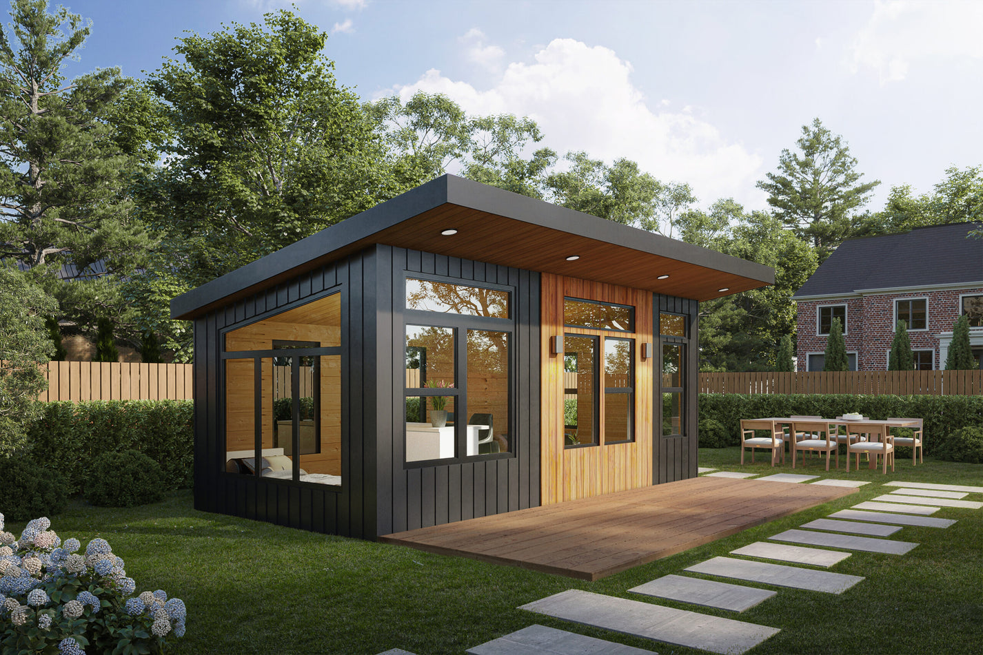 The Backyard Bungalow Studio – Amish Built Cabins