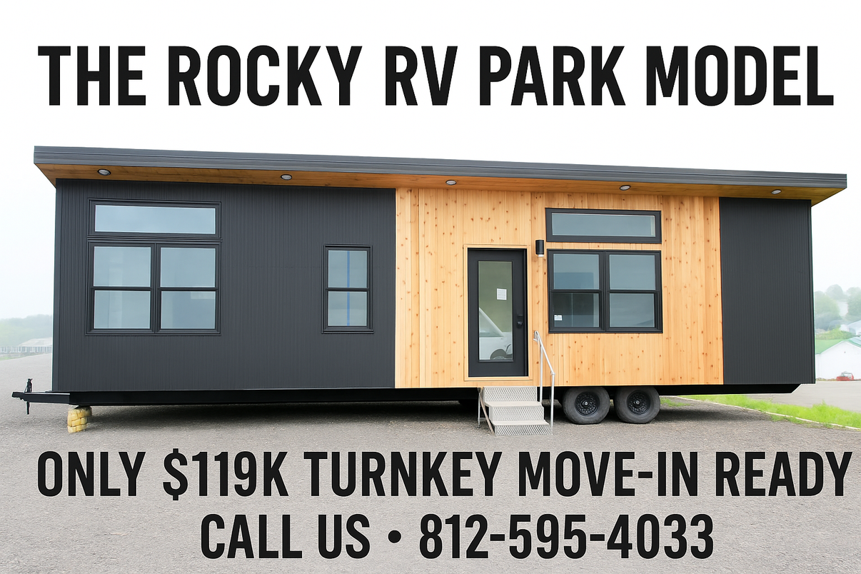 The Rocky Park Model RV – Amish Built Cabins | Modular Cabins | Prefab ...