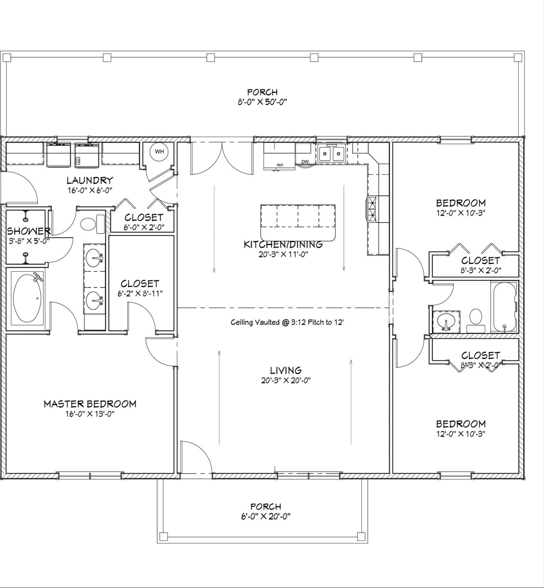 The Black Swan Affordable House Kit with Carport – Amish Built Cabins